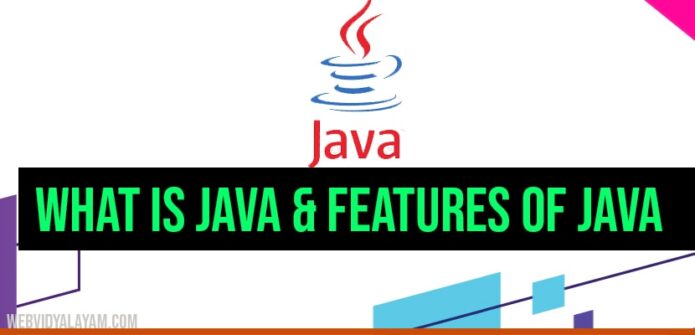 What is Java & Features of Java - Web Vidyalayam