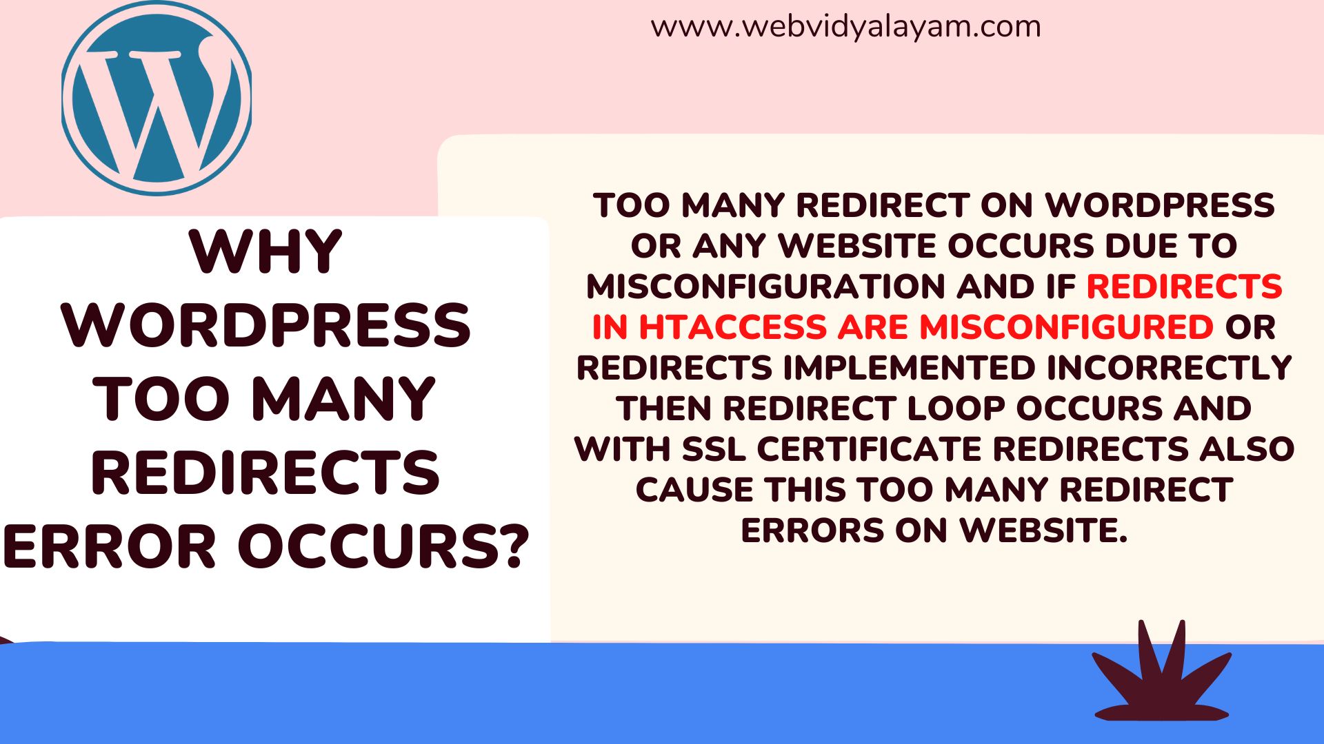 Why WordPress Too Many Redirects After URL Change - Web Vidyalayam